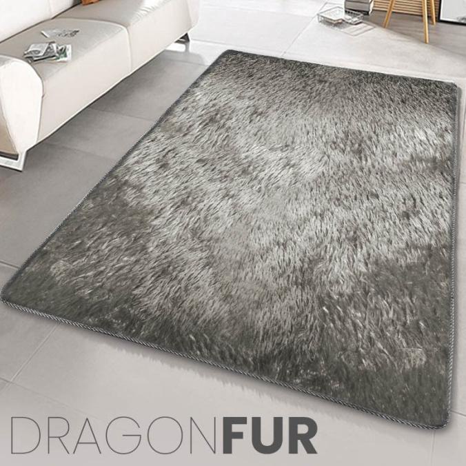 Jual [CSG.ID] Karpet Busa Anti Slip Dragon 120X180 Rasfur - GREY / ABU ...