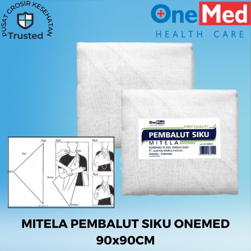 Jual Mitela Kain Pembalut Siku Segitiga Onemed 90x90cm GROSIR | Shopee ...