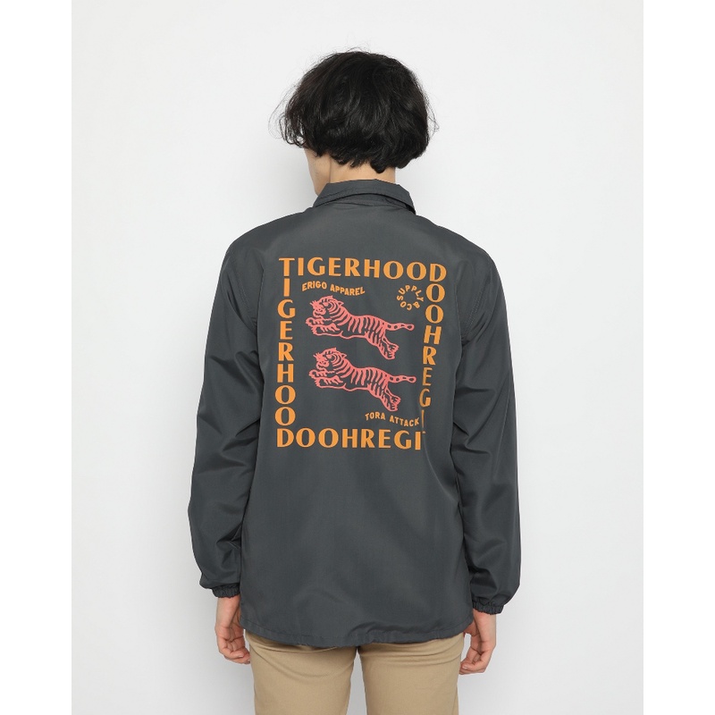 Jual Erigo Coach Jacket Tigerhood Grey | Shopee Indonesia