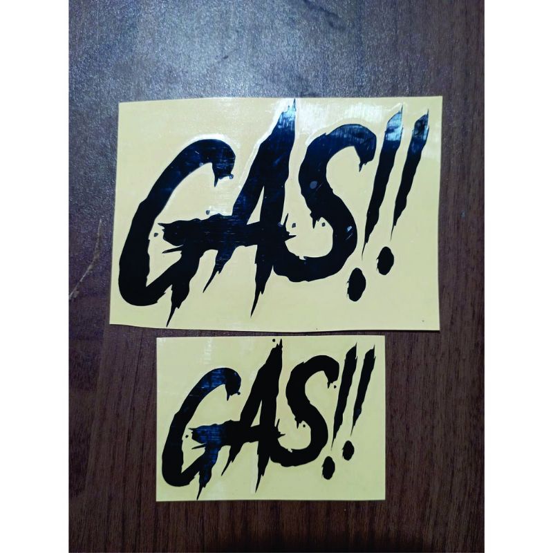 Jual Sticker Cutting GAS!! viral stiker motor stiker helm stiker racing ...