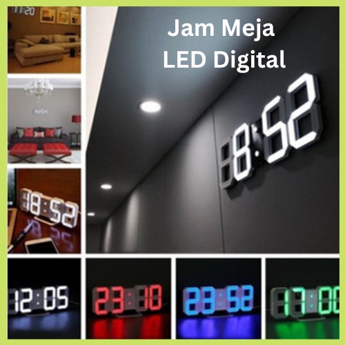 Jual JAM MEJA LED DIGITAL ANGKA MODERN DIGITAL ALARM CLOCK TABLE USB ...