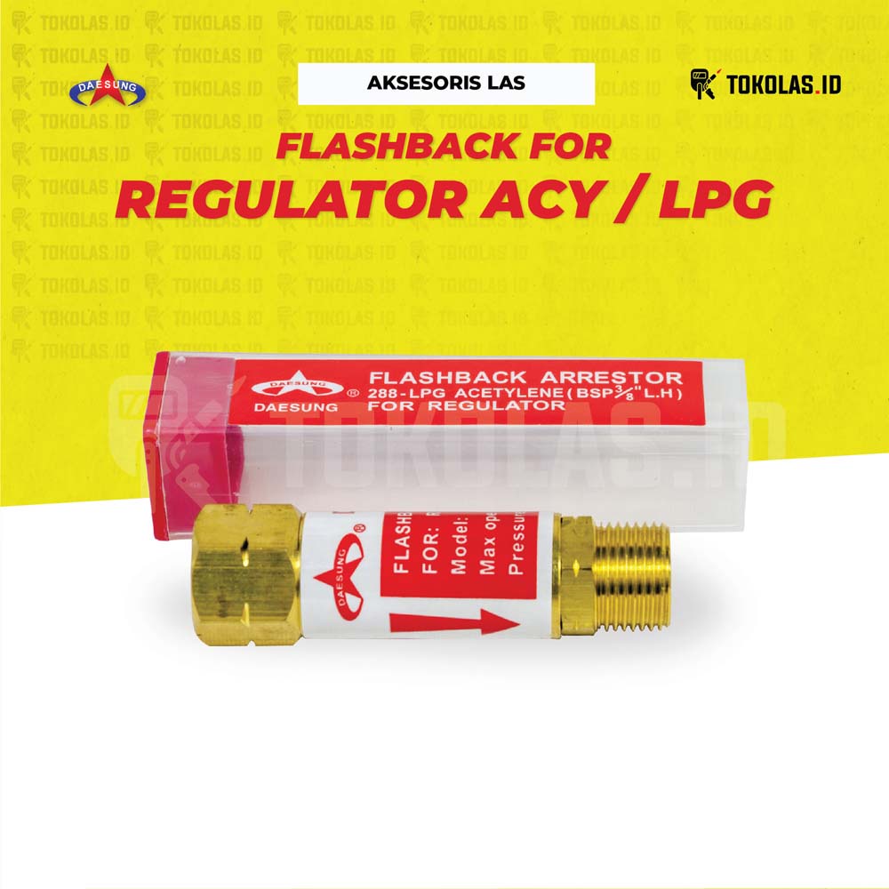 Jual Daesung Flashback Arrestor Pengaman Regulator Acetylene LPG Flash ...