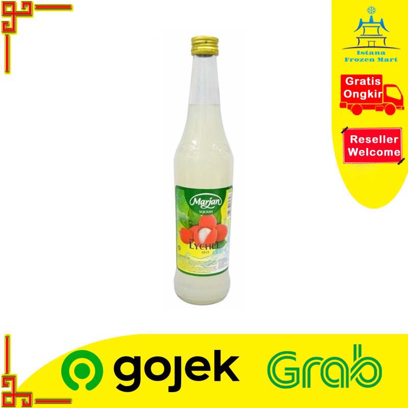 Jual Sirup Lychee Squash Leci 450 ML - MARJAN (FREE BUBBLE WRAP ...