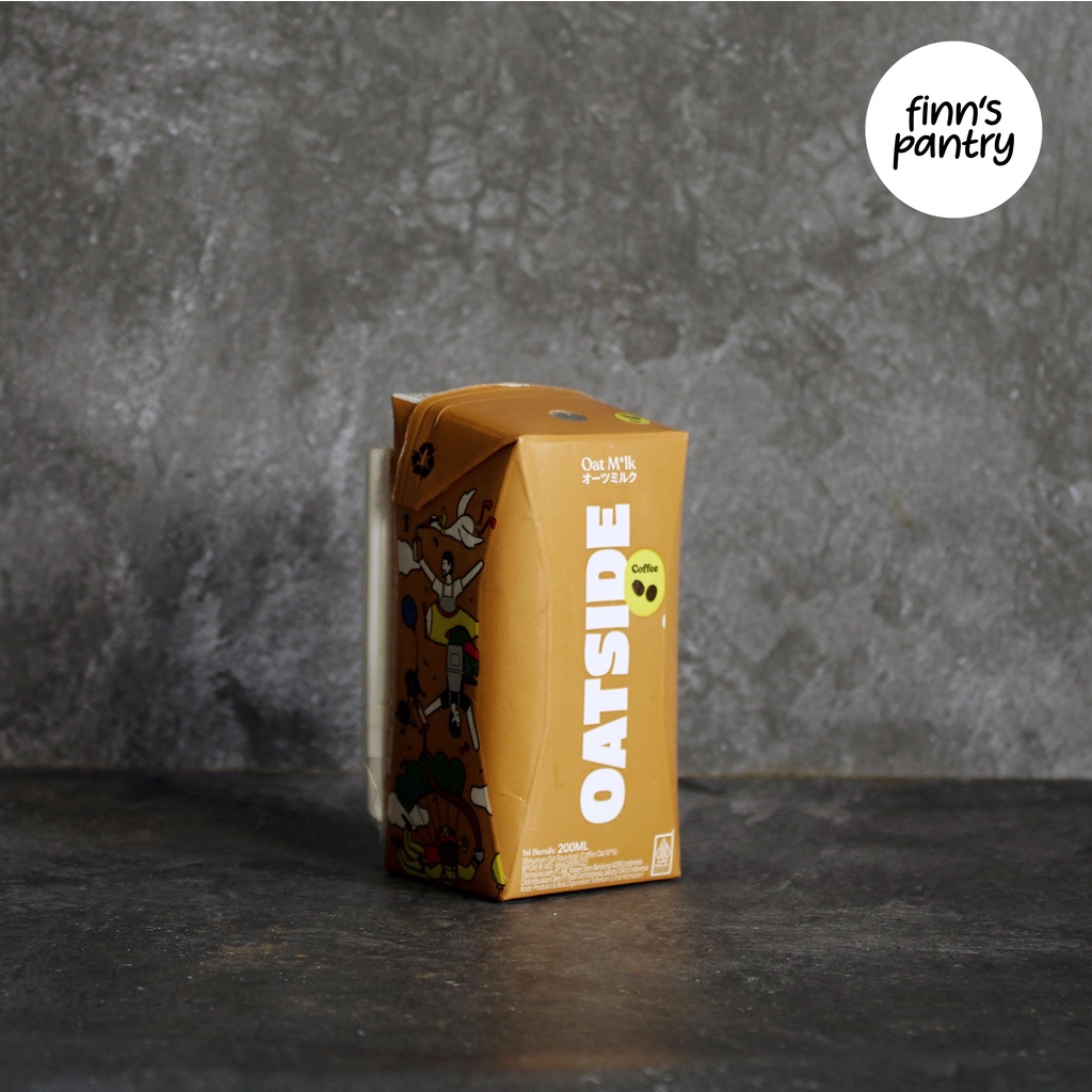 Jual OATSIDE Straw Mini Coffee Oat Milk 200ML - Kopi Susu Oat Gandum ...