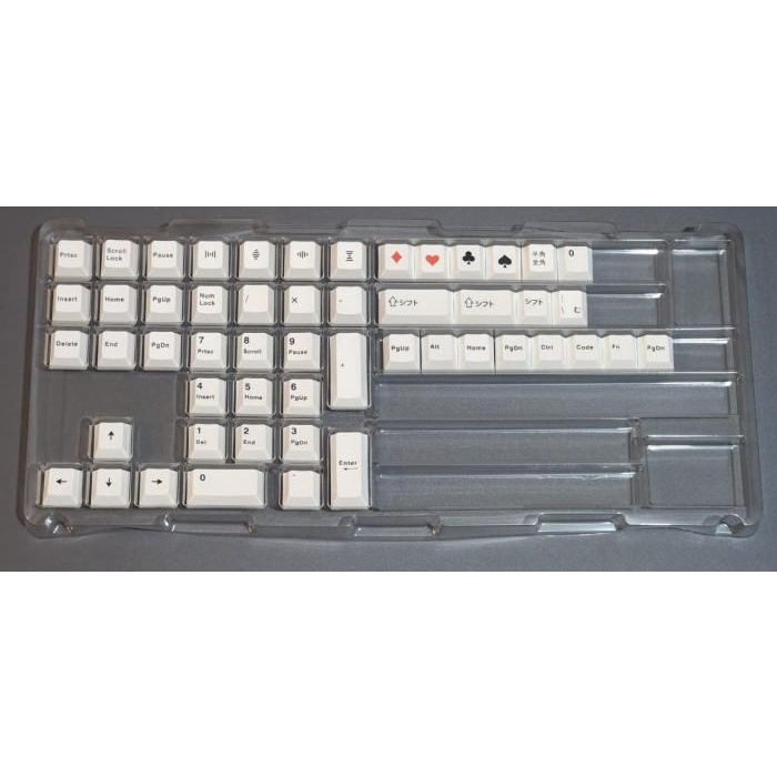 Jual Keycaps Minimalist White Theme Japanese Root V2 - Cherry Profile ...