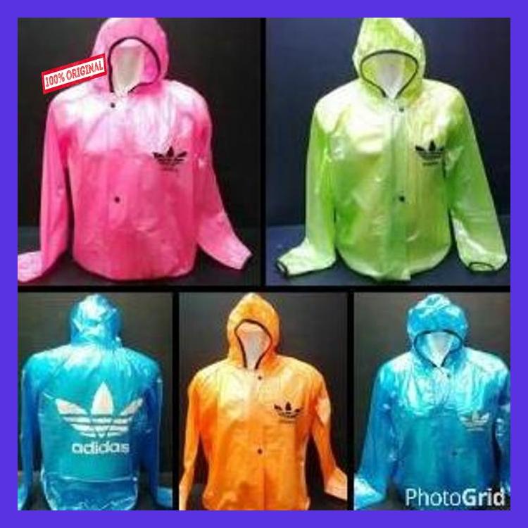 Jual obral jas hujan /rain coat/jaket hujan adidas sauna unisex ...