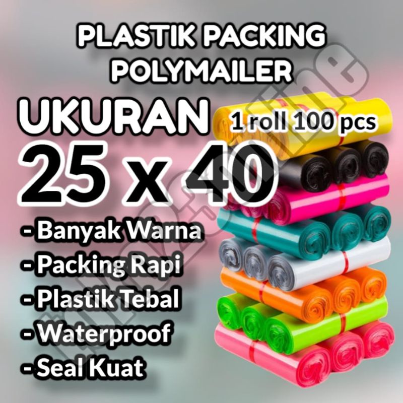 Jual POLYMAILER 25X40 / POLIMER 25X40 / PLASTIK PACKING POLYMAILER 25 X ...