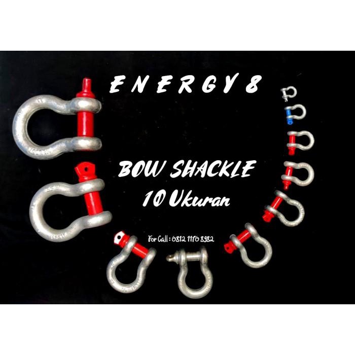 Jual Bow Shackle 25 Ton G209 | Ring Omega | Segel Omega | Shackle 25 ...