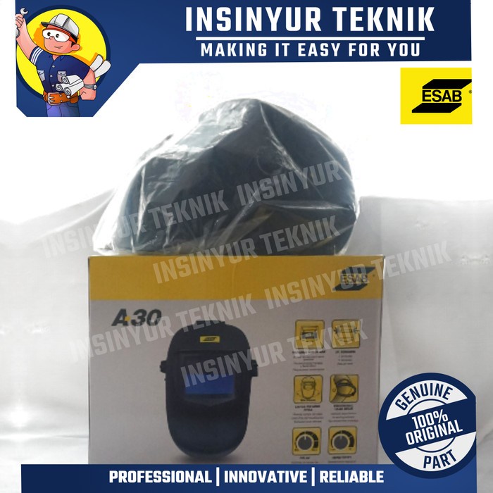 Jual Helm Kedok Las Auto Welding Esab Welding Mask Helmet A20/A30 ...