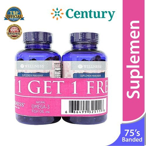Jual Wellness Omega-3 Fish Oil 75's Banded/Omega 3/Suplemen Kolesterol ...