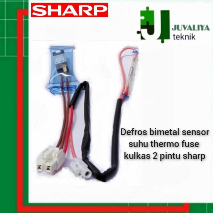 Jual ^^^^^] Sensor bimetal defrost suhu Thermo fuse kulkas Sharp 2 ...