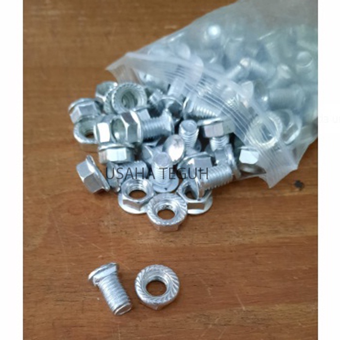 Jual Baut Mur Besi Rak Siku Bolong Lubang Baut Bulat | Shopee Indonesia