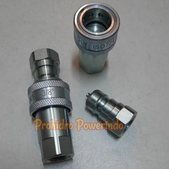Jual Quick Coupler 3/8" Inch / Coupler Hidrolik High Pressure | Shopee ...