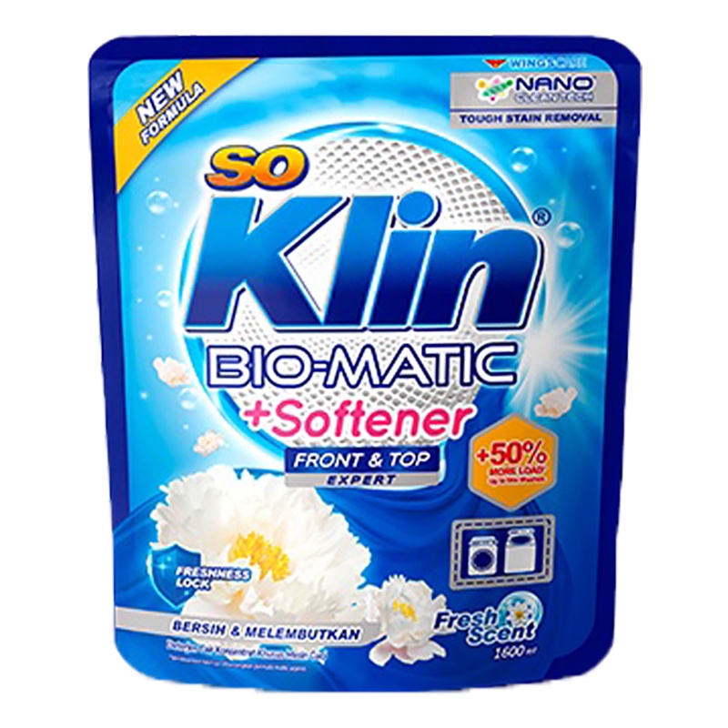 Jual Soklin Bio-Matic Deterjen Cair & Pelembut Pakaian Mesin Cuci ...