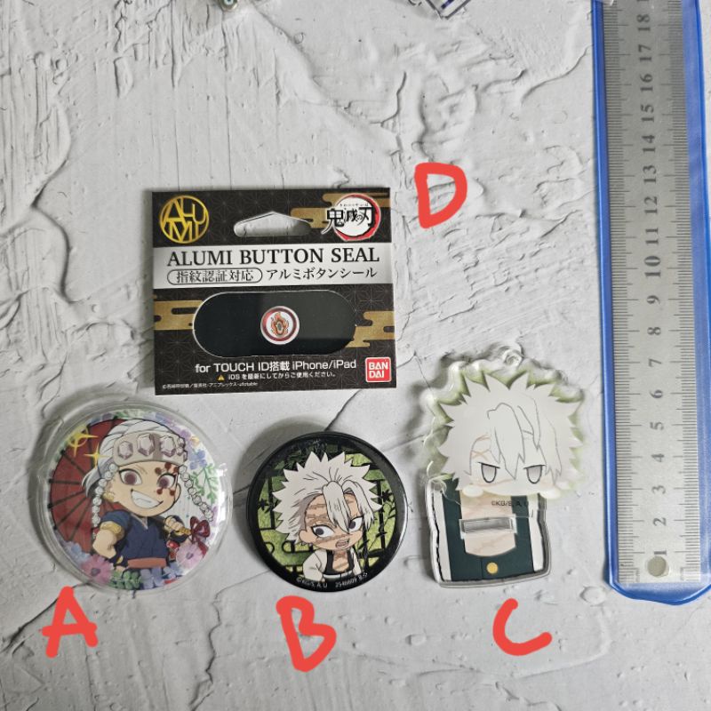 Jual official merch kimetsu no yaiba acrylic pin rengoku tengen sanemi ...