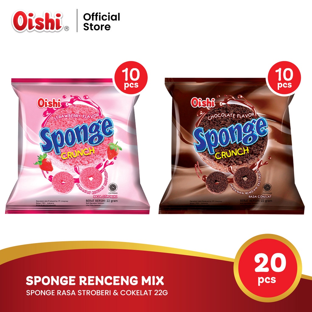 Jual Sponge Renceng Mix (Isi 20pcs) | Shopee Indonesia