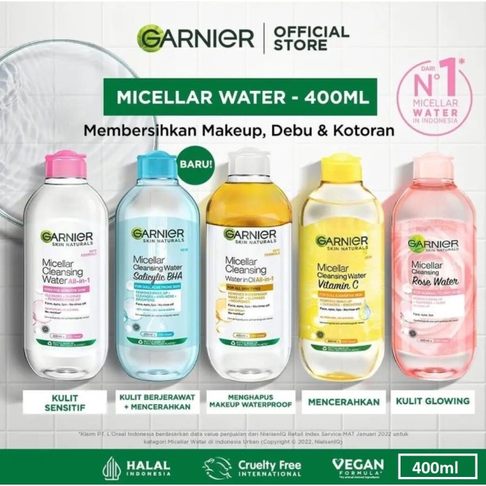 Jual GARNIER Micellar Cleansing Water 400ml | Shopee Indonesia