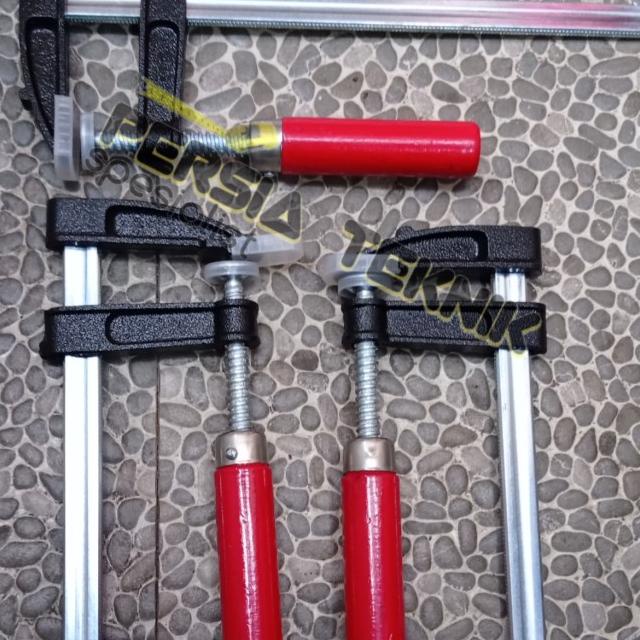 Jual CLAMP F 50 X 200 KLEM PENJEPIT KAYU / KLEM KAYU | Shopee Indonesia