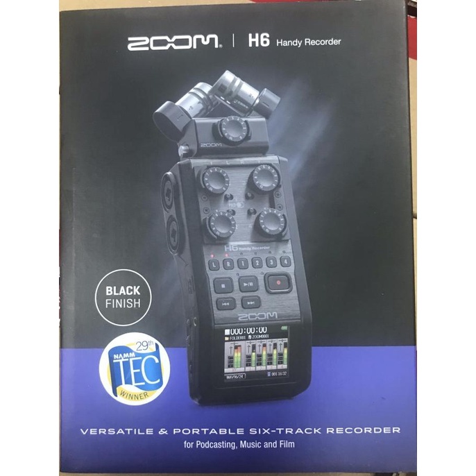 Jual ZOOM H6N ALL BLACK Handy Recorder UNIT ONLY Accesories NOT ...
