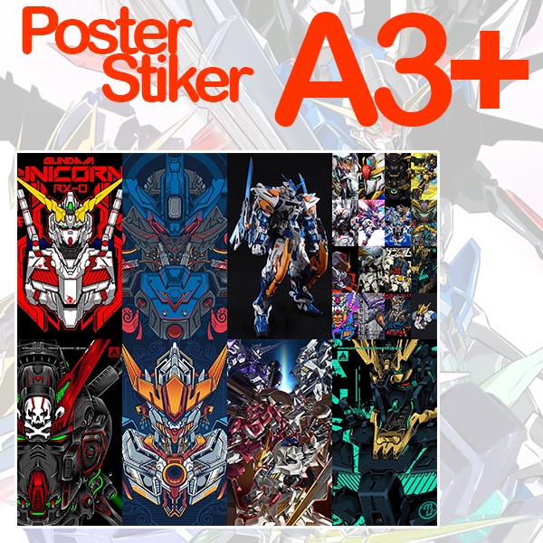 Jual Sticker Vinyl | Cromo | Poster Artpaper A3+ A3 & A4 | gundam ...