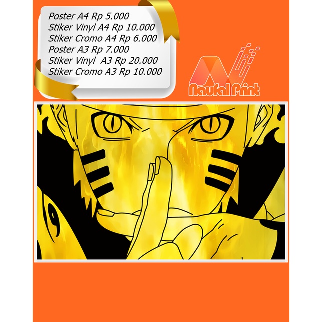Jual Sticker | Poster A3 & A4 | naruto | anime | narutoshippuden ...