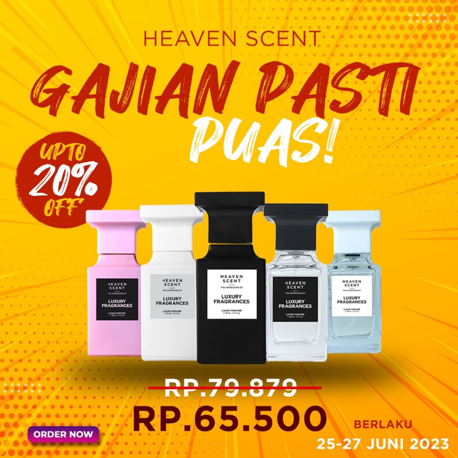 Jual Di⚡kon !! HEAVEN SCENT Luxury Perfume 50 ml "Warm & Sweet" - Parfum Perfume Wanita Pria EDP ...