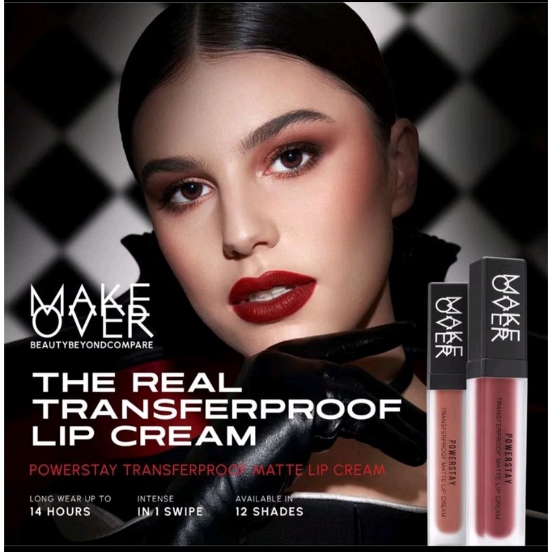 Jual MAKEOVER Powerstay Transfer proof Matte Lip Cream | Shopee Indonesia