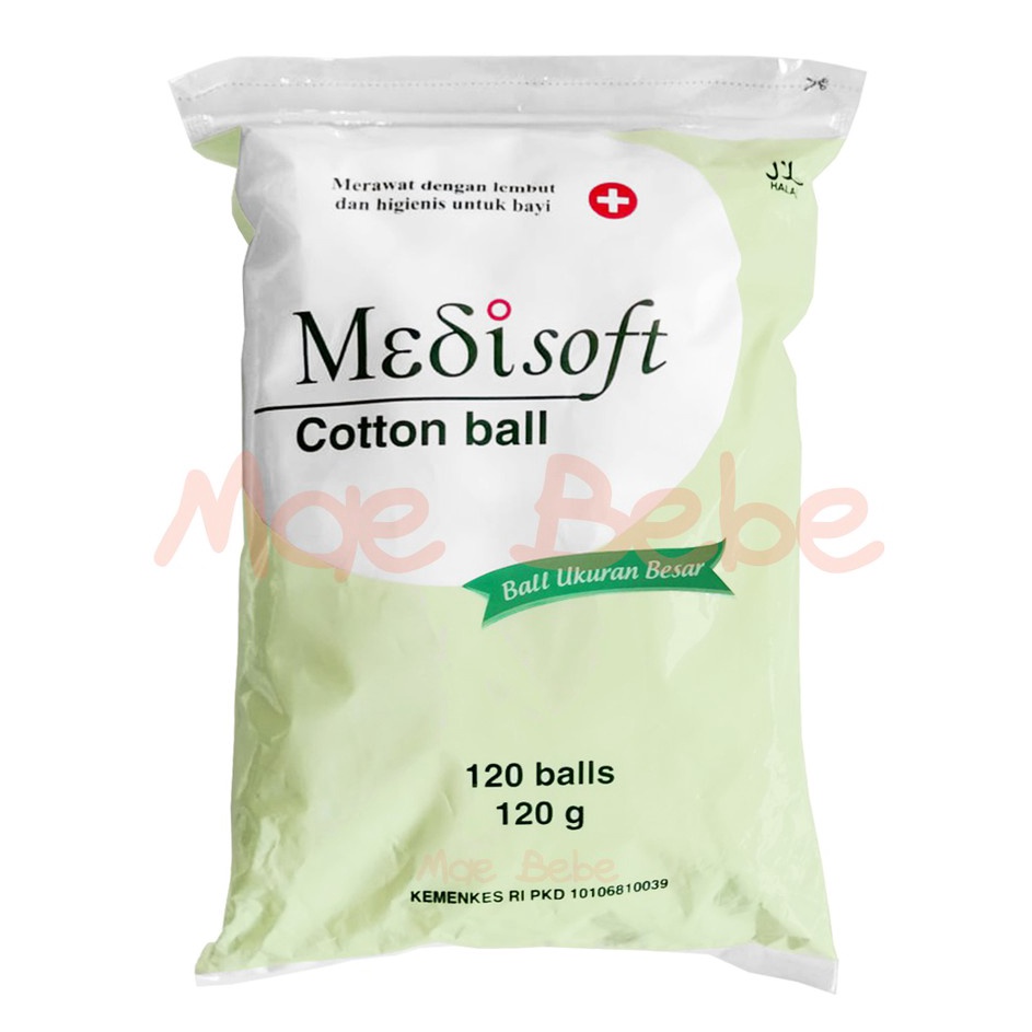 Jual IdXx4X8 Medisoft Cotton Ball Kapas Bulat Ukuran Besar Big Size Isi ...