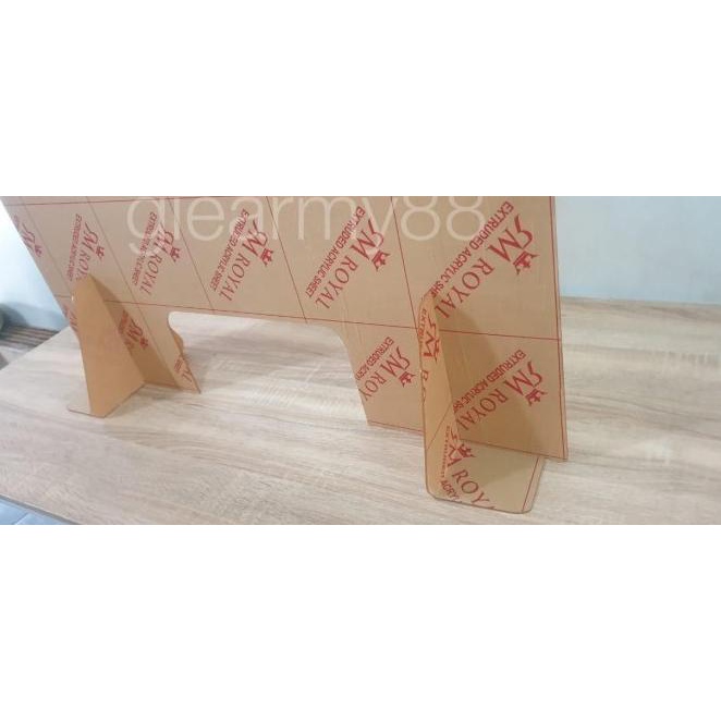 Jual Sekat Partisi Custom Acrylic Sekat Meja Ukuran 100Cm X 90Cm Tebal ...