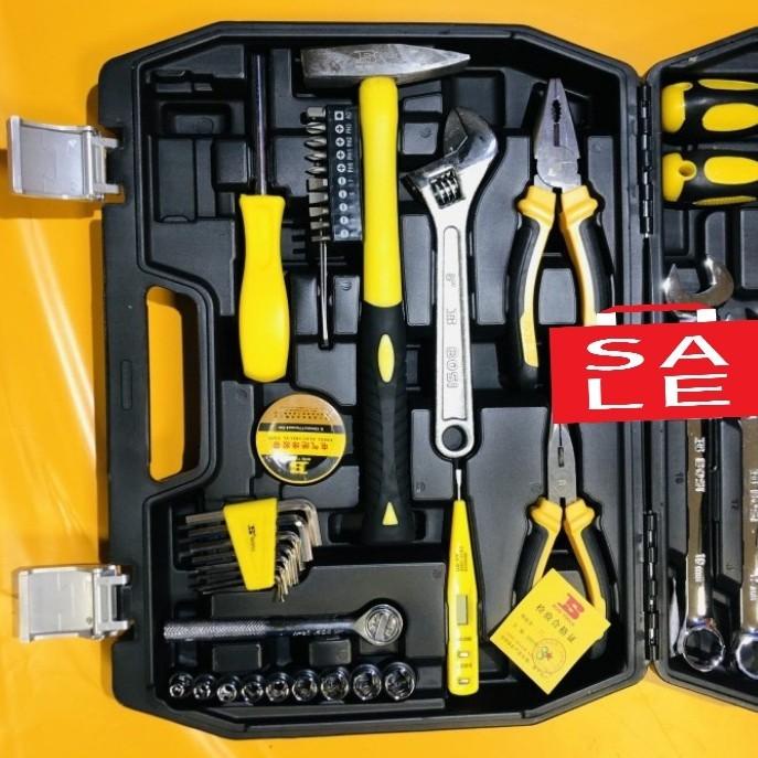Jual Toolset Toolkit Toolbox 50 Pcs Tool Set Tool Kit 50 Pcs Bosi Tools ...