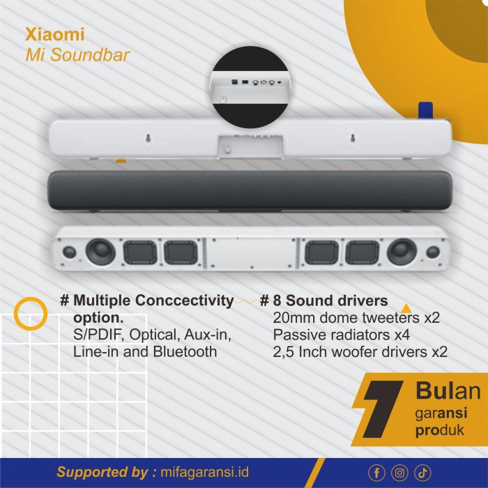 Jual Xiaomi Mi Soundbar Bluetooth Home Theater 33 Inch MDZ-27-DA MI ...
