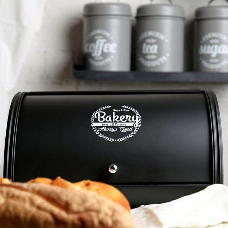 Jual Baru Kj - Tempat Roti / Bread Box Kaleng / Tempat Roti Tawar / Kj ...