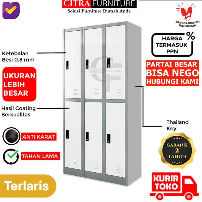 Jual Lemari Loker Besi 6 Pintu|Locker Kantor Dokumen File Arsip ...