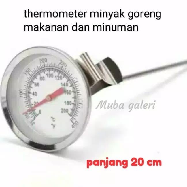 Jual (( BISA COD) THERMOMETER MEKANIK MASAK PENGUKUR SUHU PANAS MINYAK ...