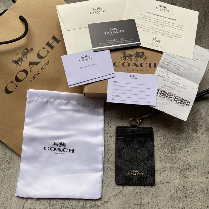 Jual Coach Signature Id Tag Lanyard Kartu Kerja- Original Guarantee 100 ...