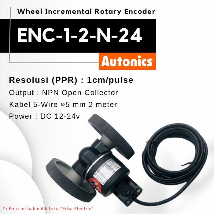 Jual Terlaris Autonics Enc-1-2-N-24 Incremental Rotary Encoder Wheel Roda Npn 1 Cm | Shopee ...
