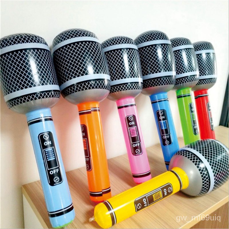 Jual &Microphone Balloons Karaoke Inflatable Speaker For 80s 90s Party ...