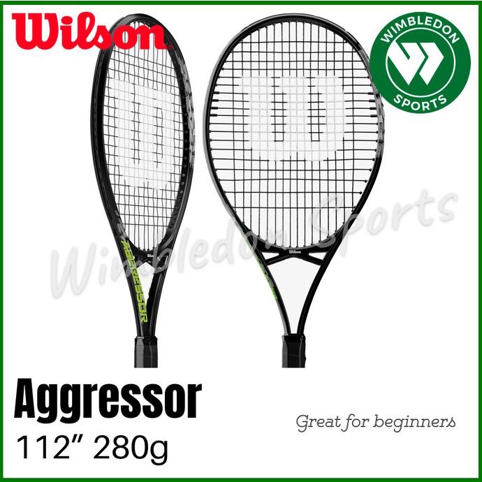 Jual Raket Tenis Wilson AGGRESSOR / Wilson Aggressor Tennis Racket ...