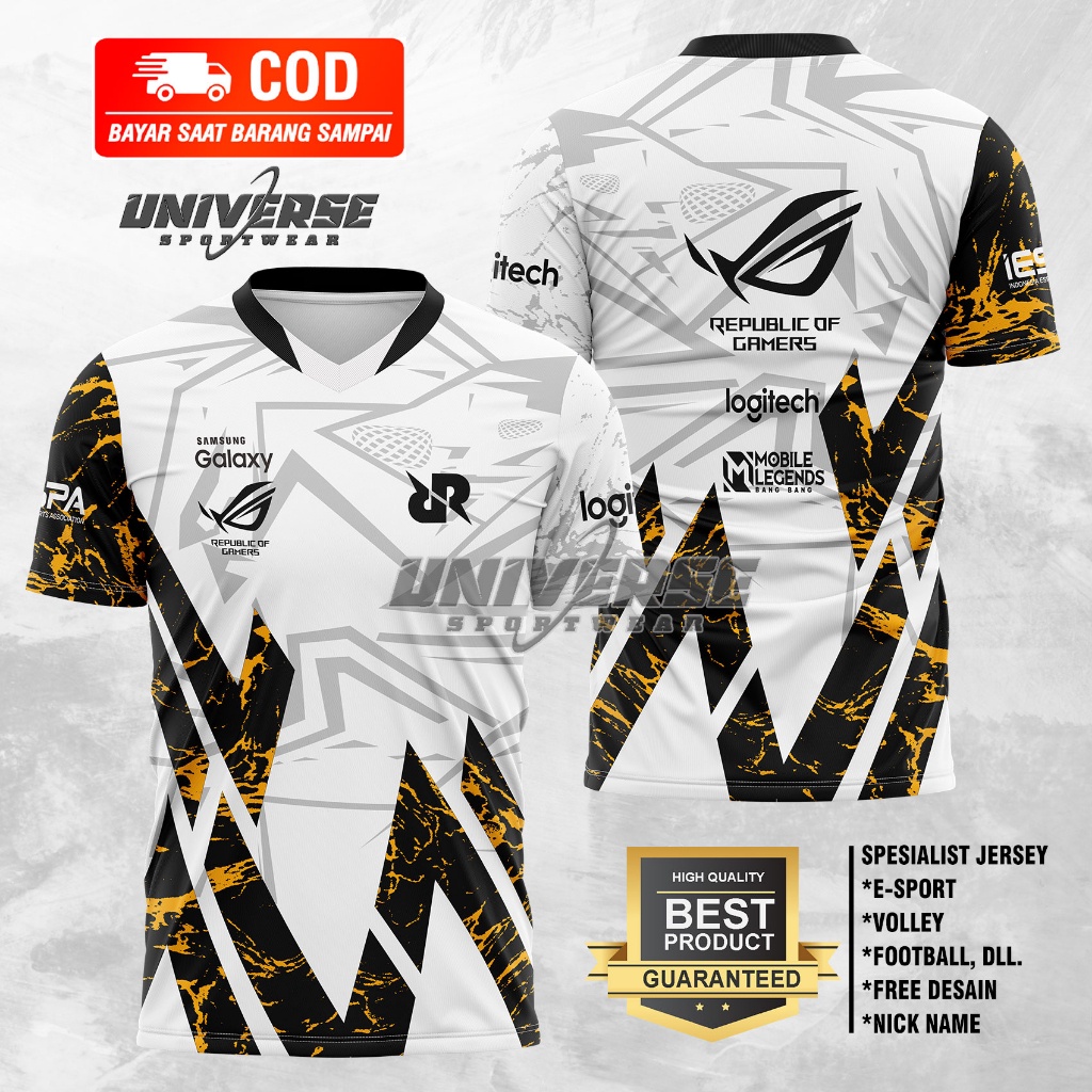 Jual JERSEY RRQ HITAM & PUTIH TERBARU 2022/2023 MPL S10 FREE NICKNAME ...