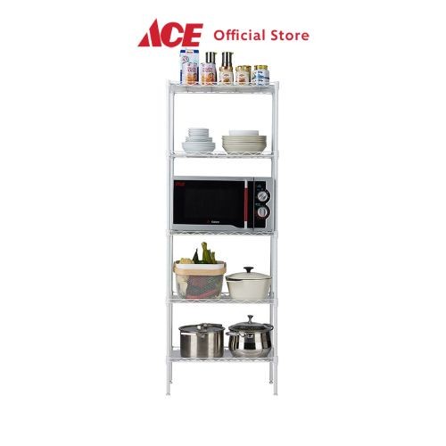 Jual Ace - Krisbow Rak Besi 5 Tingkat - Putih | Shopee Indonesia