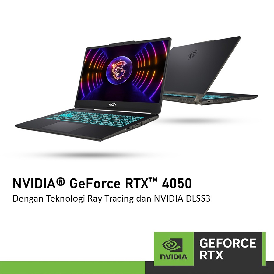 Jual MSI CYBORG 15 GeForce RTX™ 4050 6GB i5 12450H WIN11 16GB 512SSD 15 ...