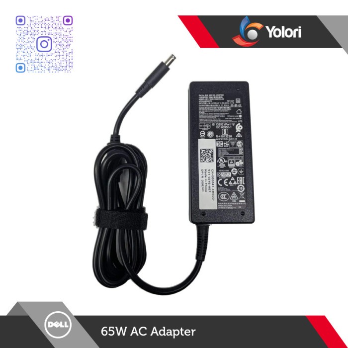 Jual Dell AC Adapter 65Watt (Jarum Kecil) | Shopee Indonesia