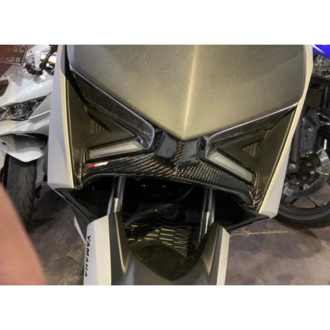Jual Cover Frame Lis Headlamp Carbon Kevlar Yamaha XMAX 2023 Connected ...