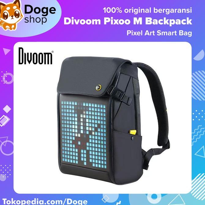 Jual Divoom M Backpack Pixel Art DIY Smart Bag Tas RGB LED Screen Pixoo ...