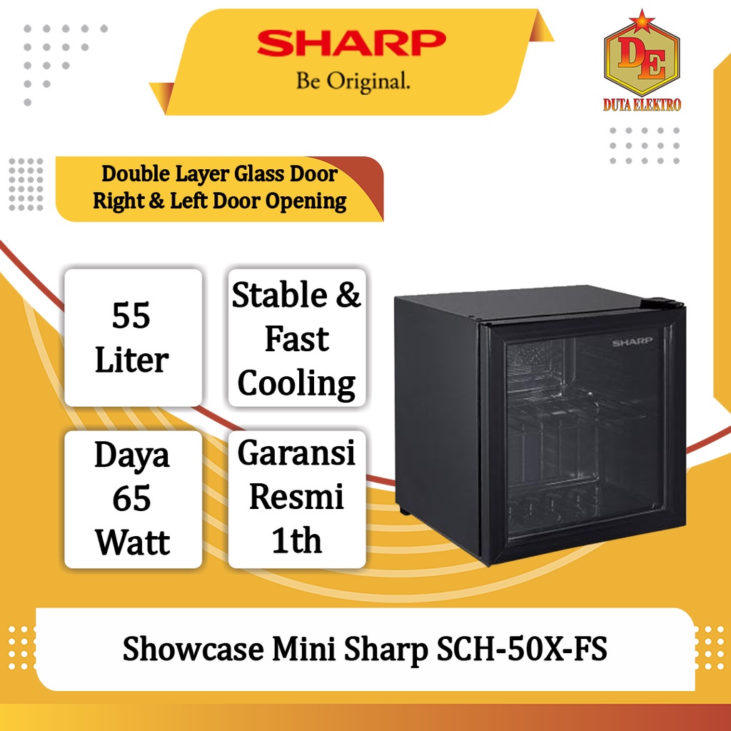 Jual Showcase 1 Pintu Sharp SCH 50 XFS Mini | Shopee Indonesia