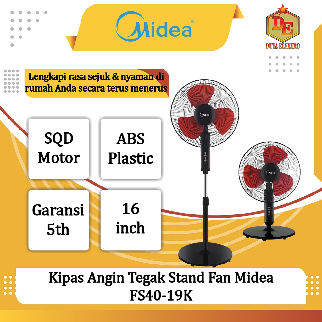 Jual Kipas Angin Tegak Midea FS 4019 K Stand Fan | Shopee Indonesia