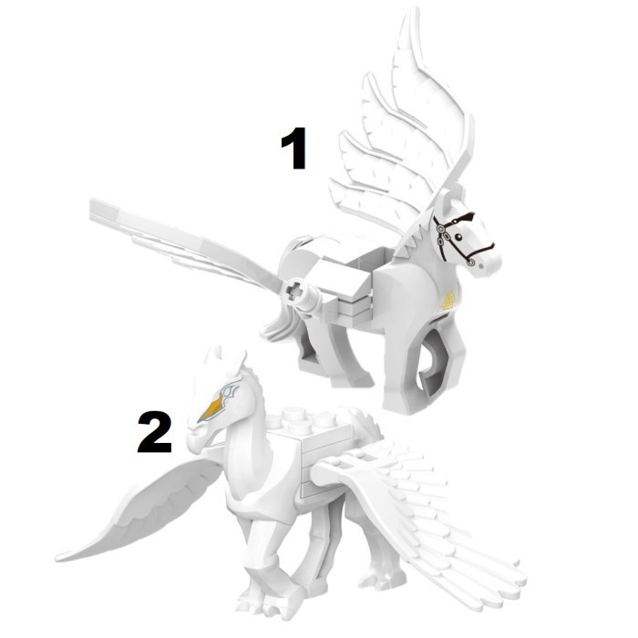 Jual Marvel Asgard Pegasus Valkyrie Battlle Horse Thor Minifigure Brick ...