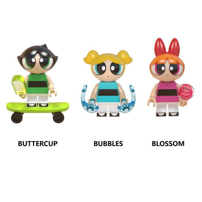 Jual Powerpuff Power Puff Girl Buttercup Bubble Blossom Minifigs Brick ...