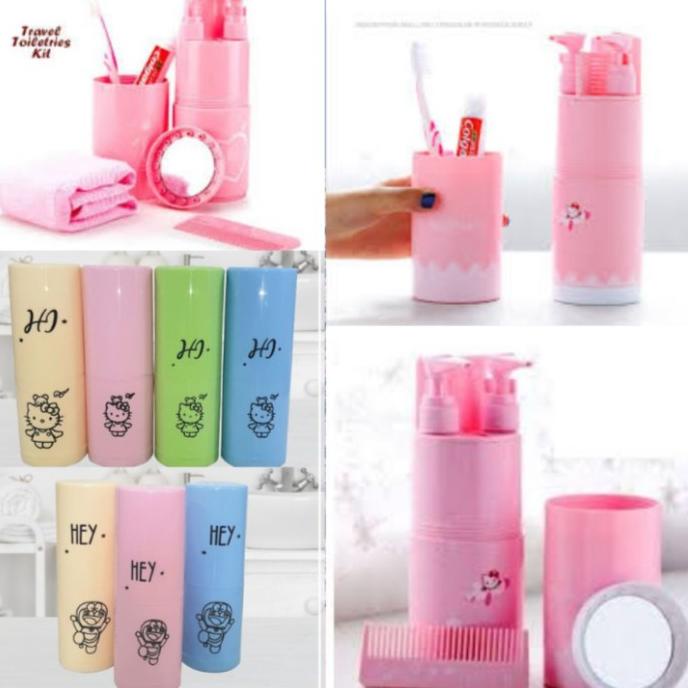 Jual New Zzt- Set Travel Toiletries Kit 2 Motif | Wadah Perlengkapan ...