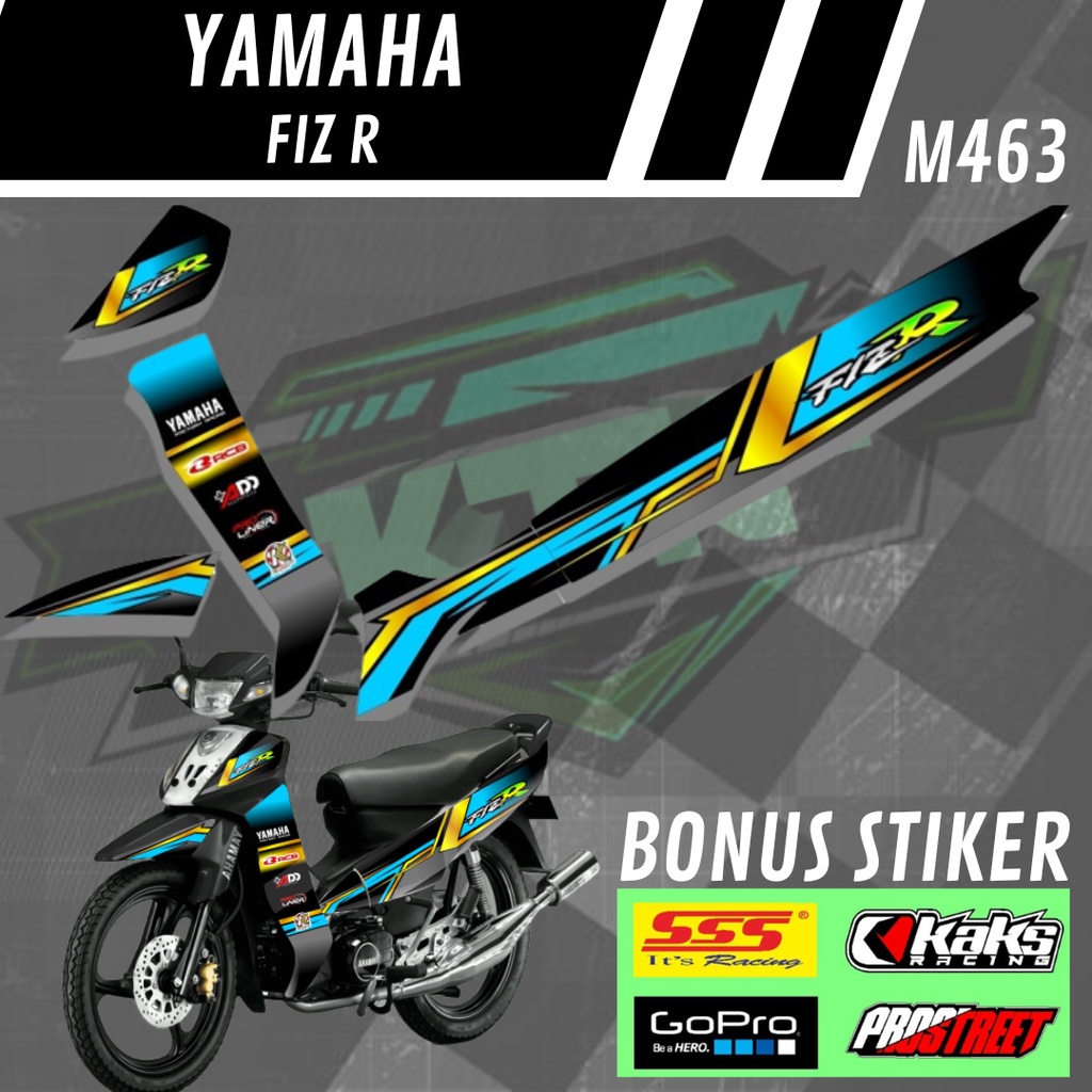 Jual Lis Stiker Striping Variasi Aksesoris Motor Yamaha Fiz R M463 List ...